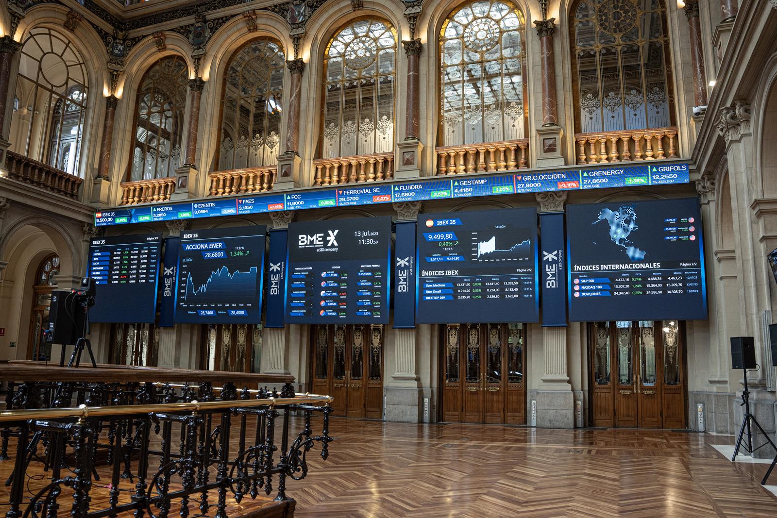 El Ibex 35 avanza un 0,55% en la sesión de hoy y consigue cerrar en la ...