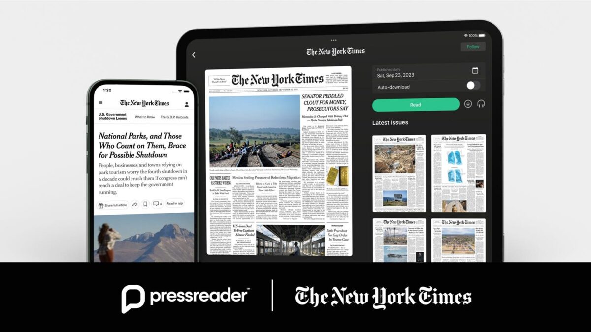 The New York Times Company y PressReader anuncian un nuevo acuerdo para impulsar la distribución ...