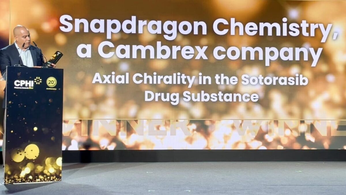 Snapdragon Chemistry, una empresa de Cambrex, reconocida con el premio ...
