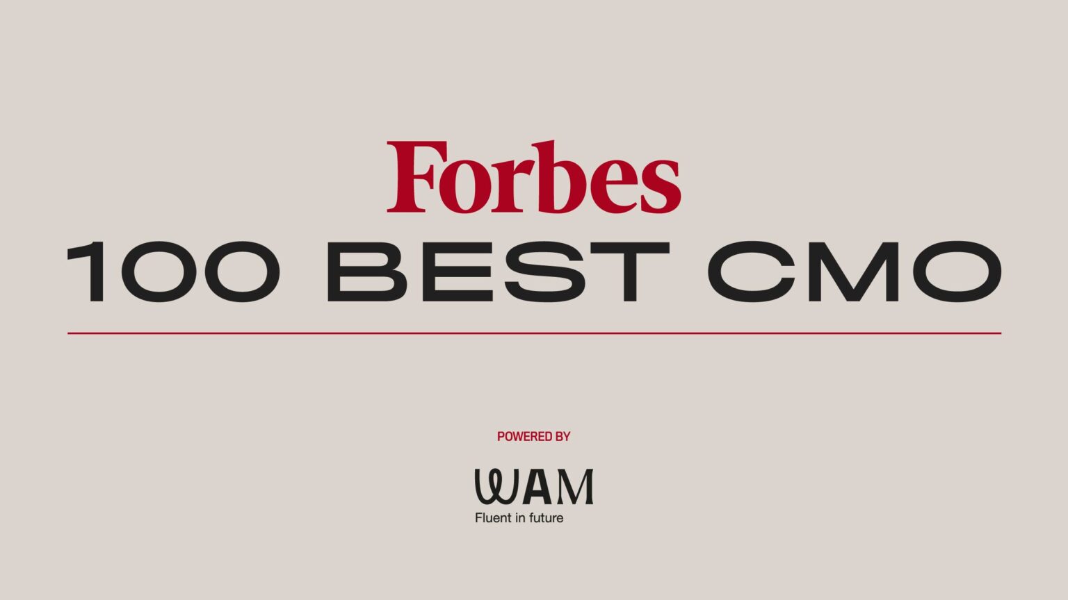 Lista Forbes | 100 Best CMO - Forbes España